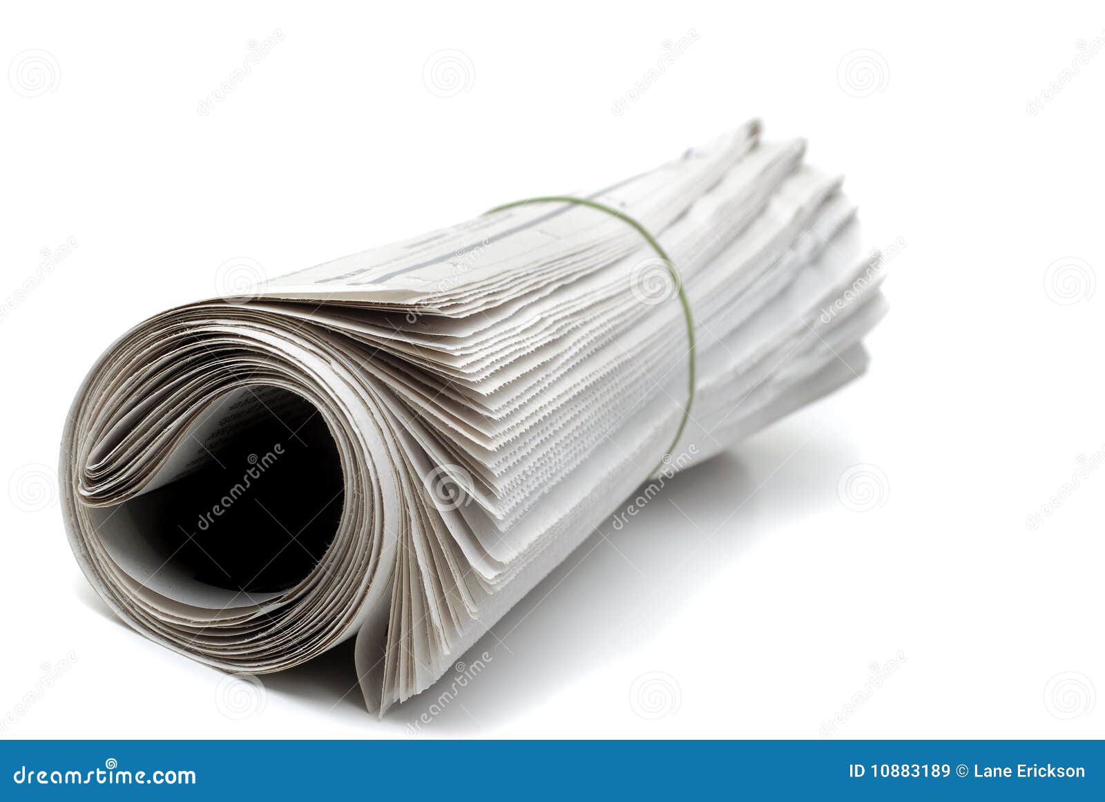 Newspaper Rolled Up stock image. Image of background - 10883189