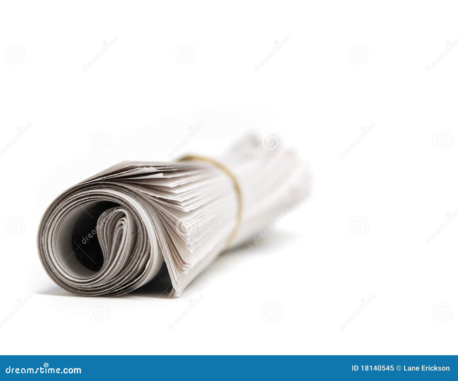 Newspaper Rolled Up stock image. Image of journalism - 18140545