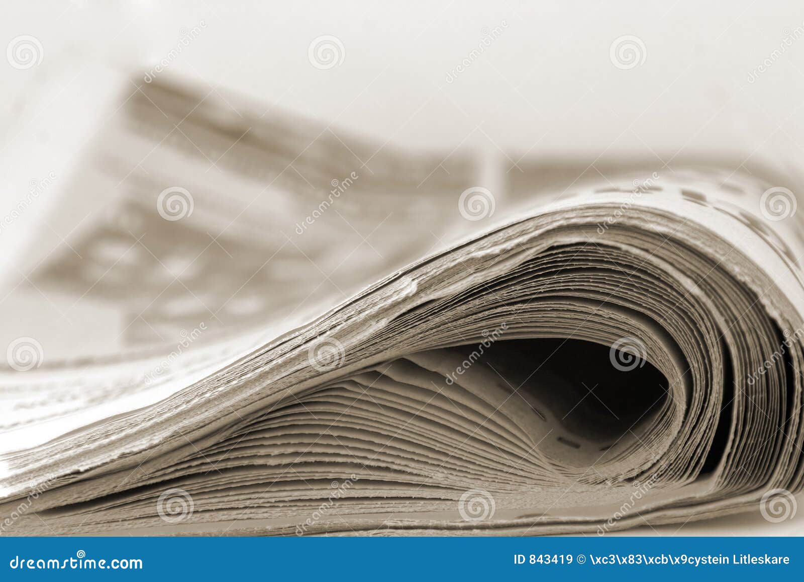 Newspaper in sepia stock image. Image of paper, business - 843419