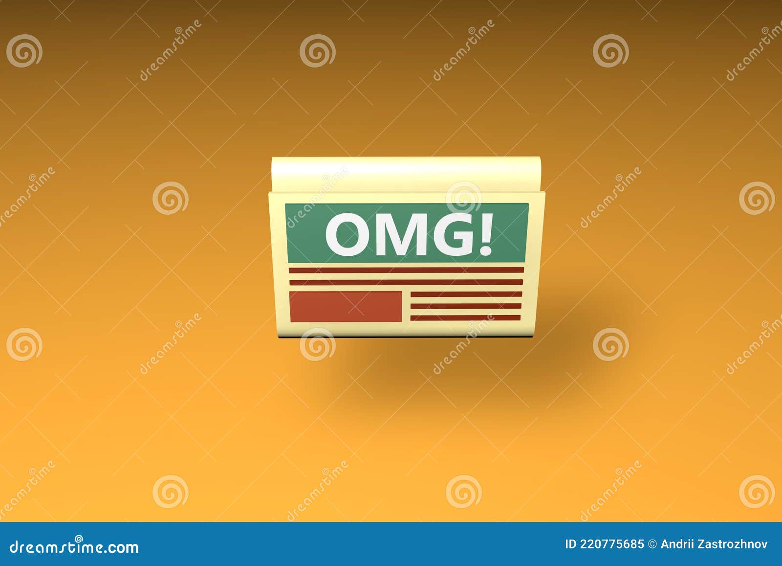 Shocking Headline In Newspaper Cartoon | CartoonDealer.com #57325859