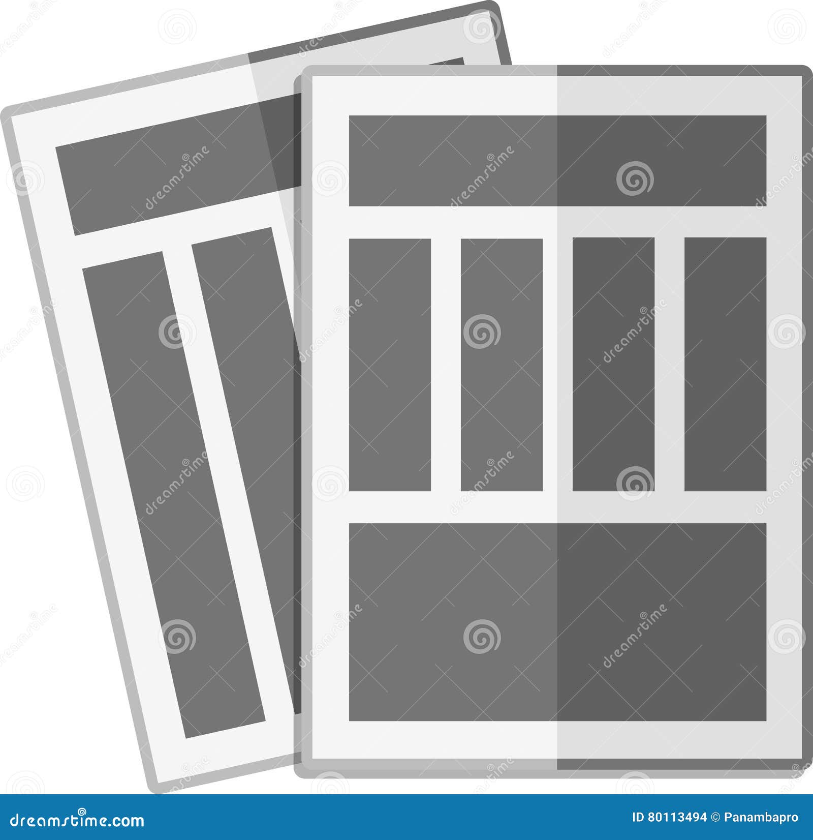 Newspaper stock vector. Illustration of icon, information - 80113494