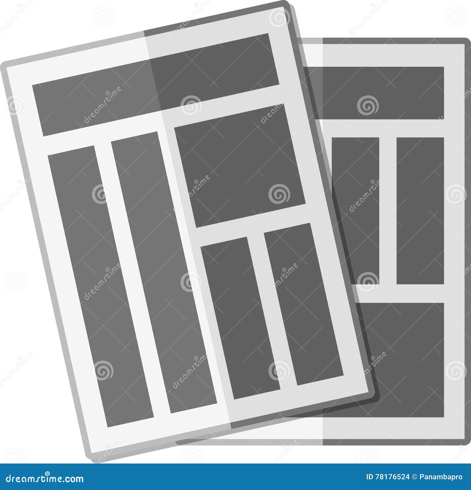 Newspaper stock vector. Illustration of finance, column - 78176524