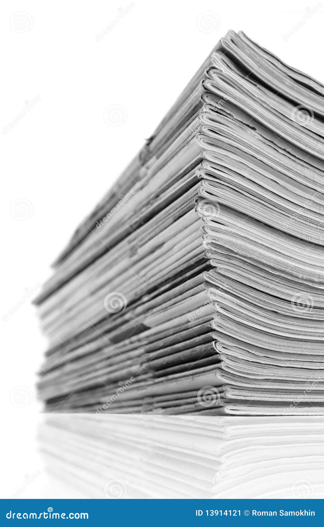 Newspaper Stack stock image. Image of document, recycling - 13914121
