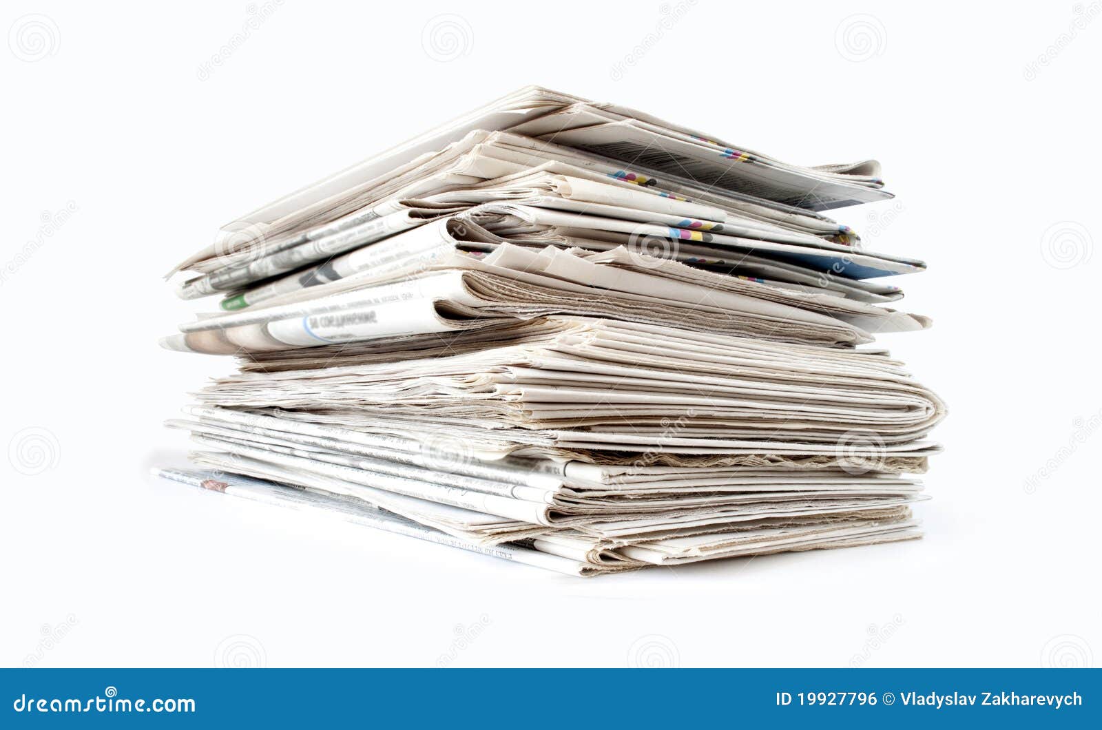 Newspaper stack stock photo. Image of heap, journalist - 19927796