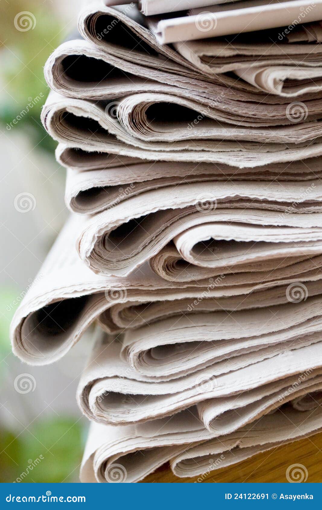 Newspaper stack stock image. Image of information, white - 24122691