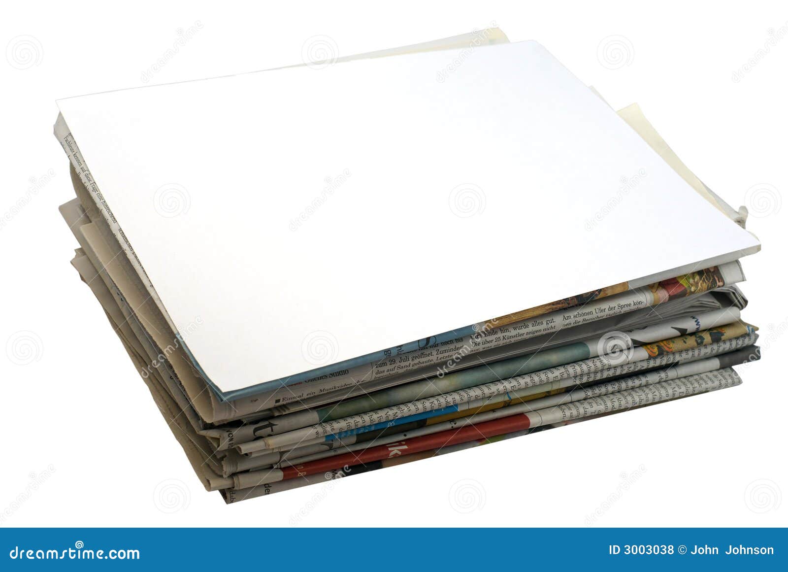 Newspaper Stack stock photo. Image of recycling, folded - 3003038