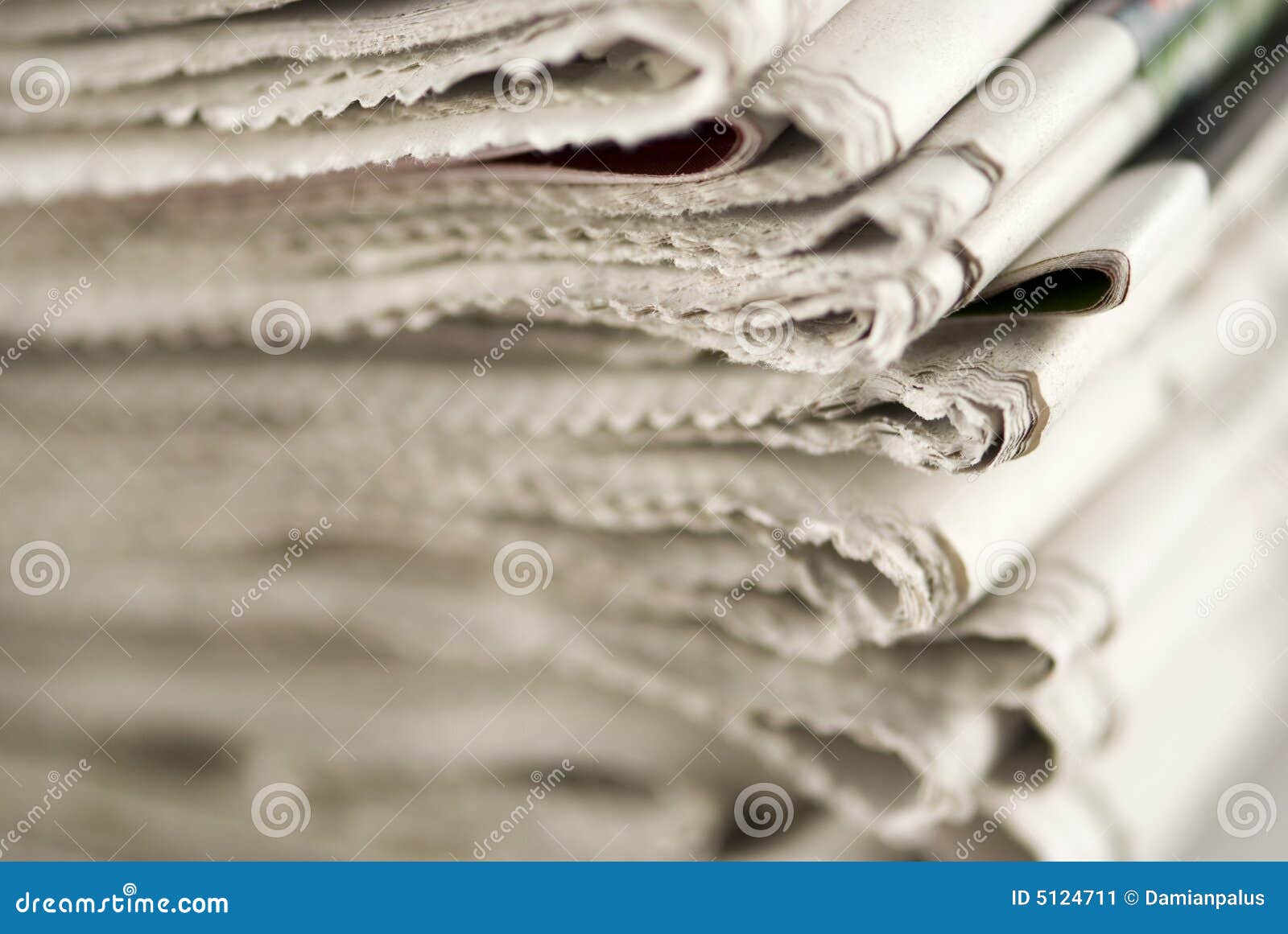 Newspaper Stack On Blue Background Stock Photo | CartoonDealer.com ...