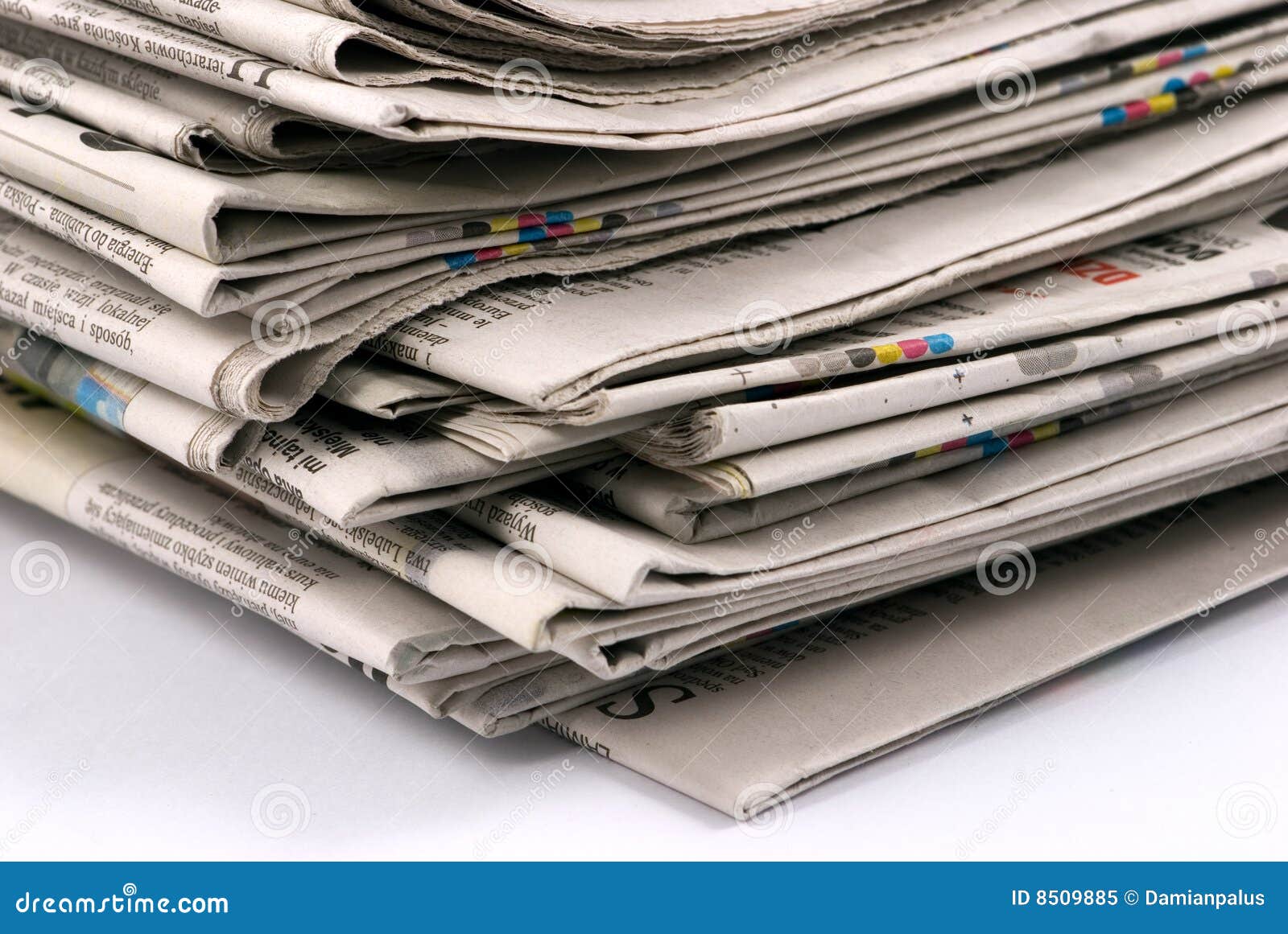 Newspaper stack stock image. Image of focus, report, information - 8509885