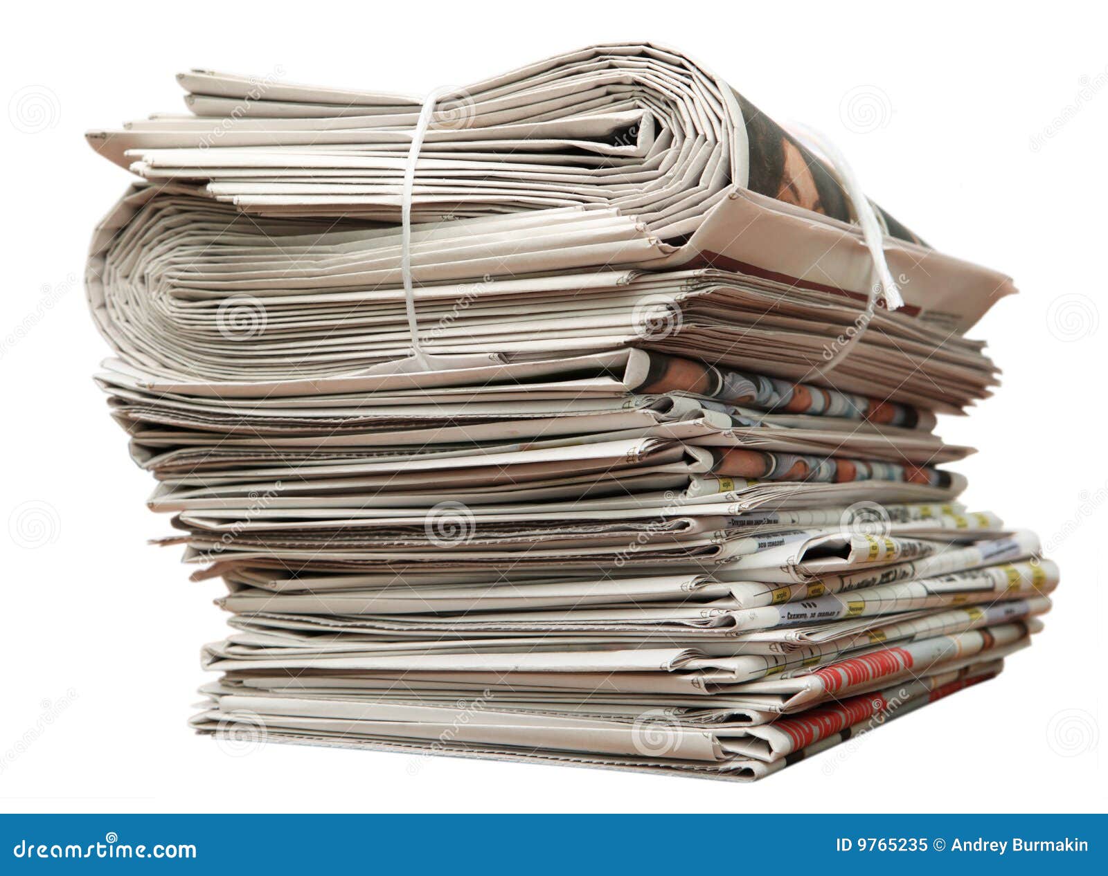 Newspaper stack stock image. Image of post, background - 9765235