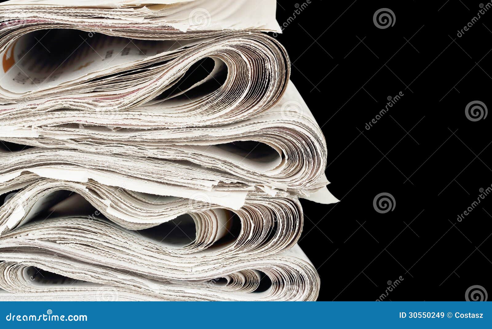 Newspaper stack stock image. Image of advertisement, classified - 30550249