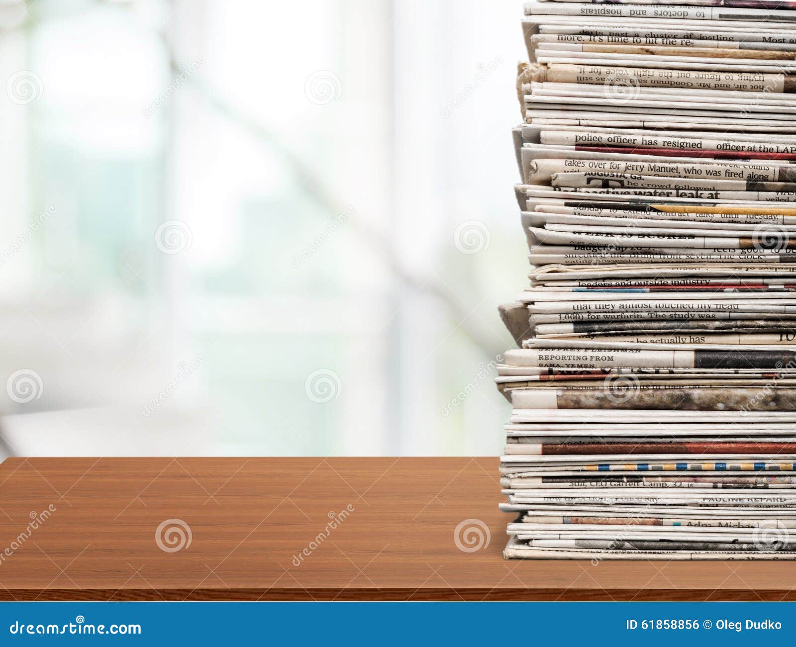 Newspaper stock photo. Image of closeup, media, background - 61858856