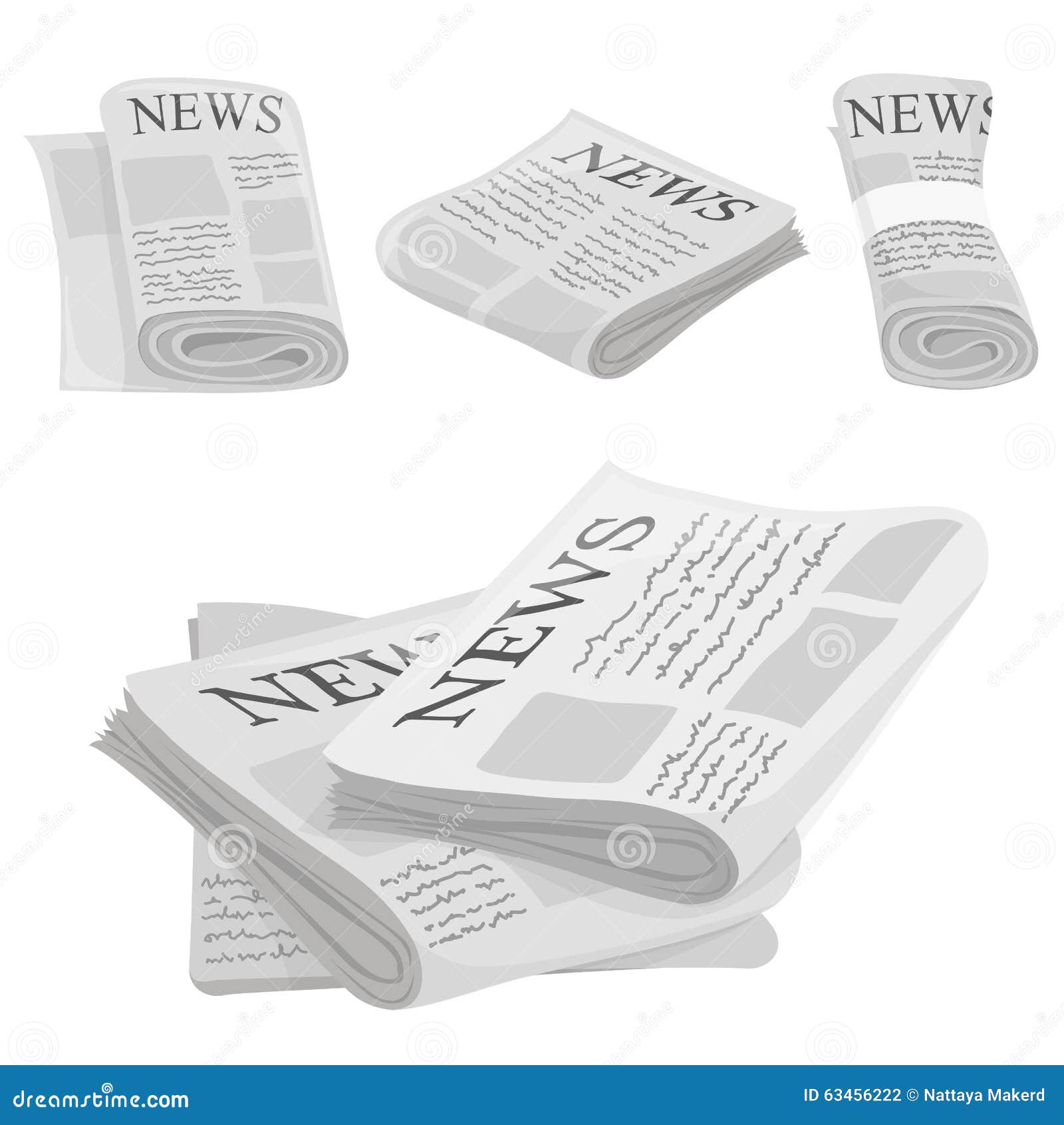 Newspaper Vector. With Text Article Column Design. Technology And ...