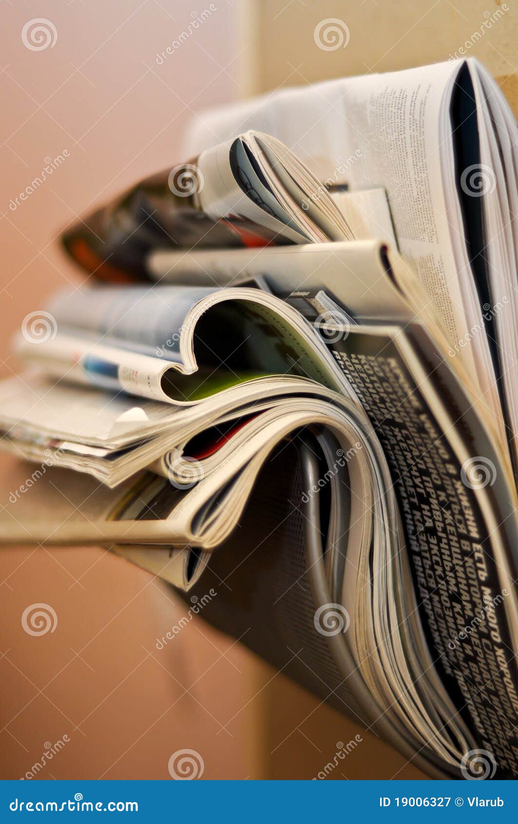 Newspapers and magazines stock image. Image of market - 19006327