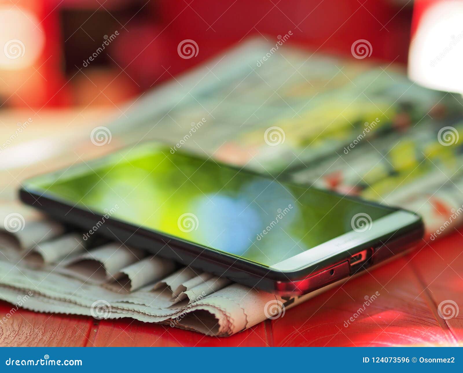 Newspapers and Mobile Phone on Top Stock Photo - Image of lifestyle ...