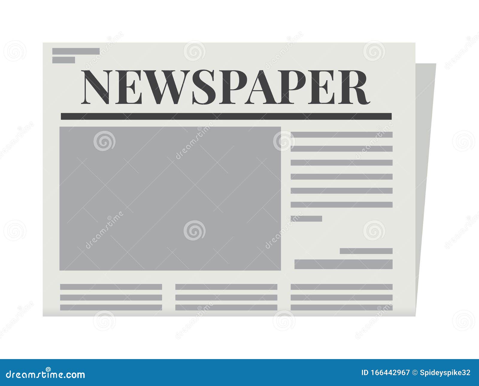 Newspapers Template. Isolated Vector Illustration Stock Illustration ...