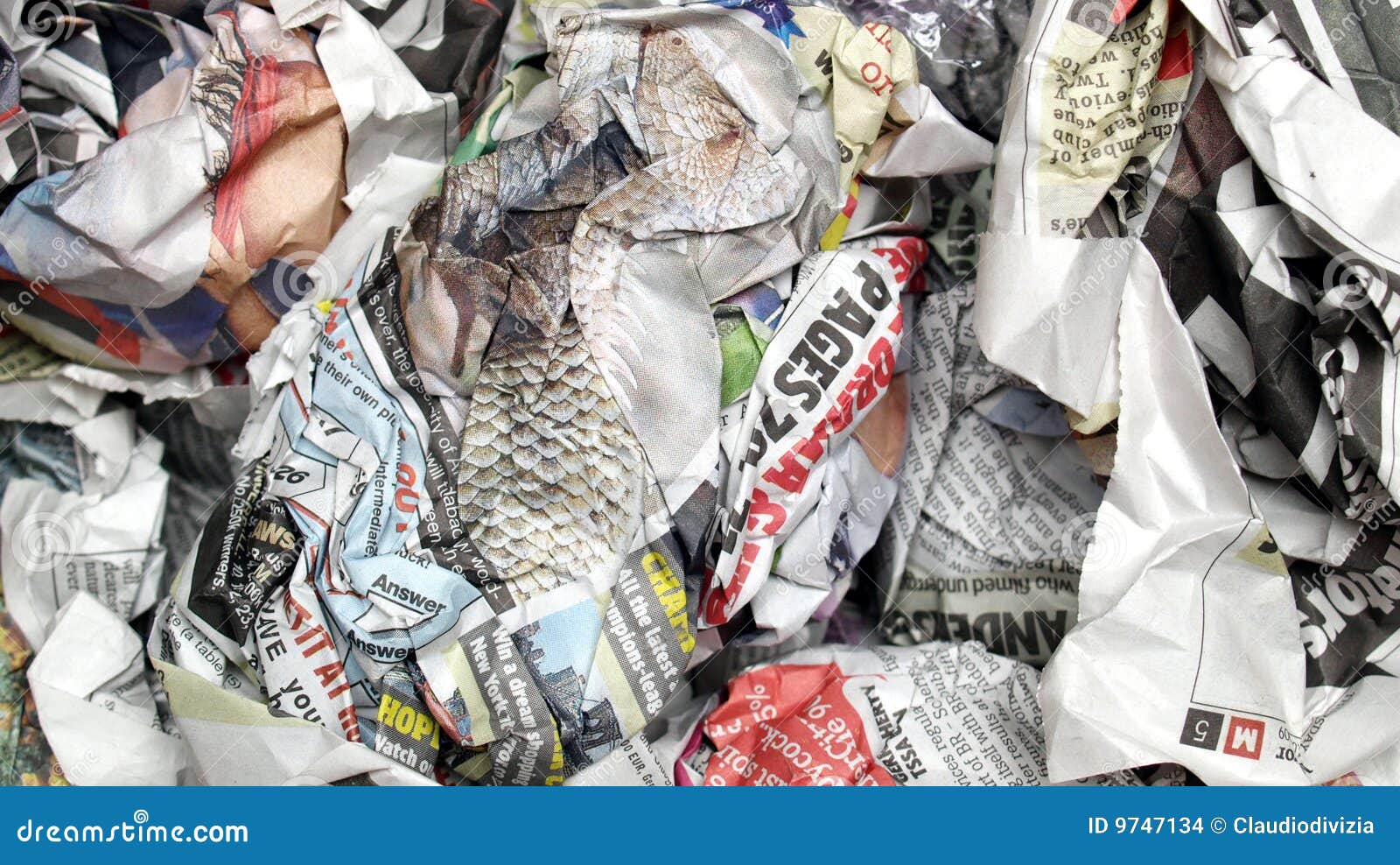 Newspapers wrap stock photo. Image of background, color - 9747134