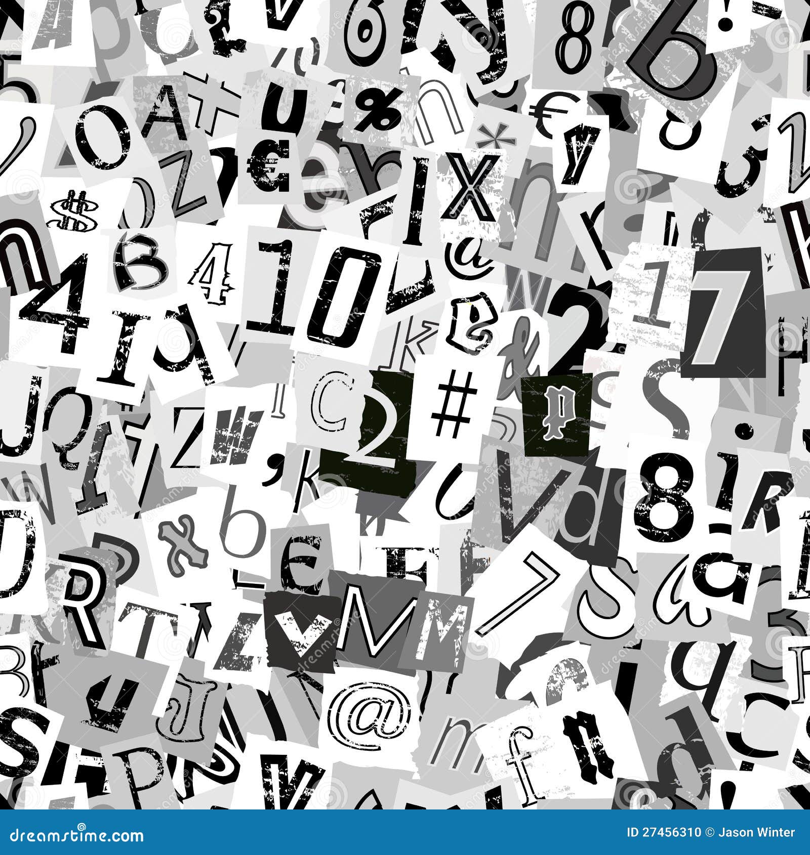 Newsprint Background stock vector. Illustration of symbol - 27456310