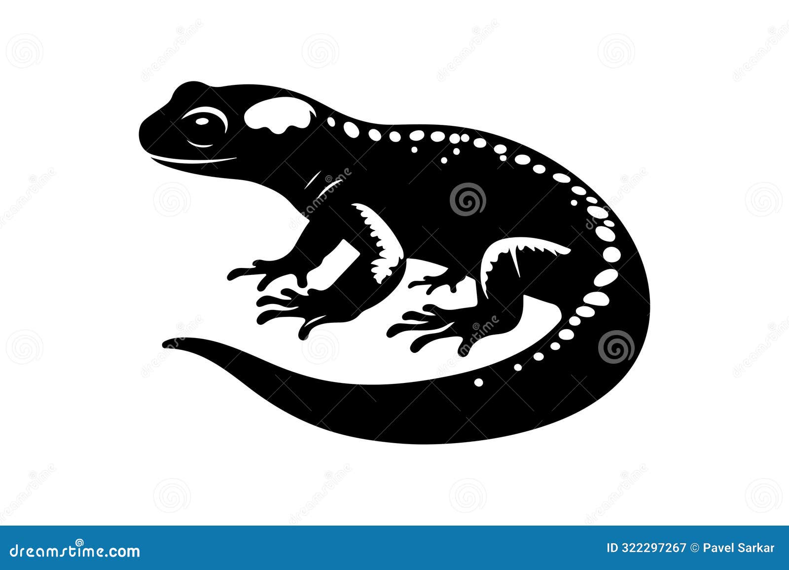 Newt Vector Silhouette Image Stock Vector - Illustration of graphics ...