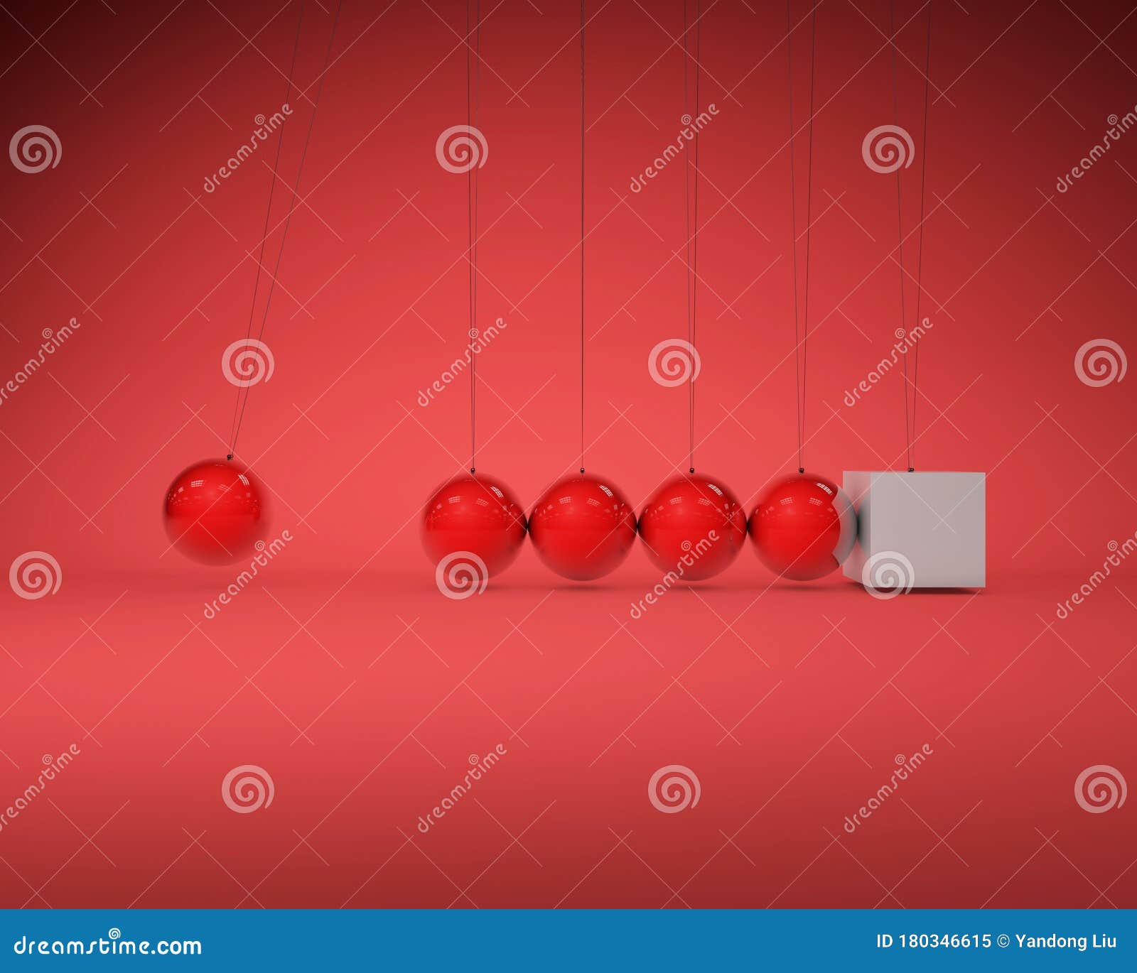 Newton Balls and Cubes, Different Balls Stock Illustration ...