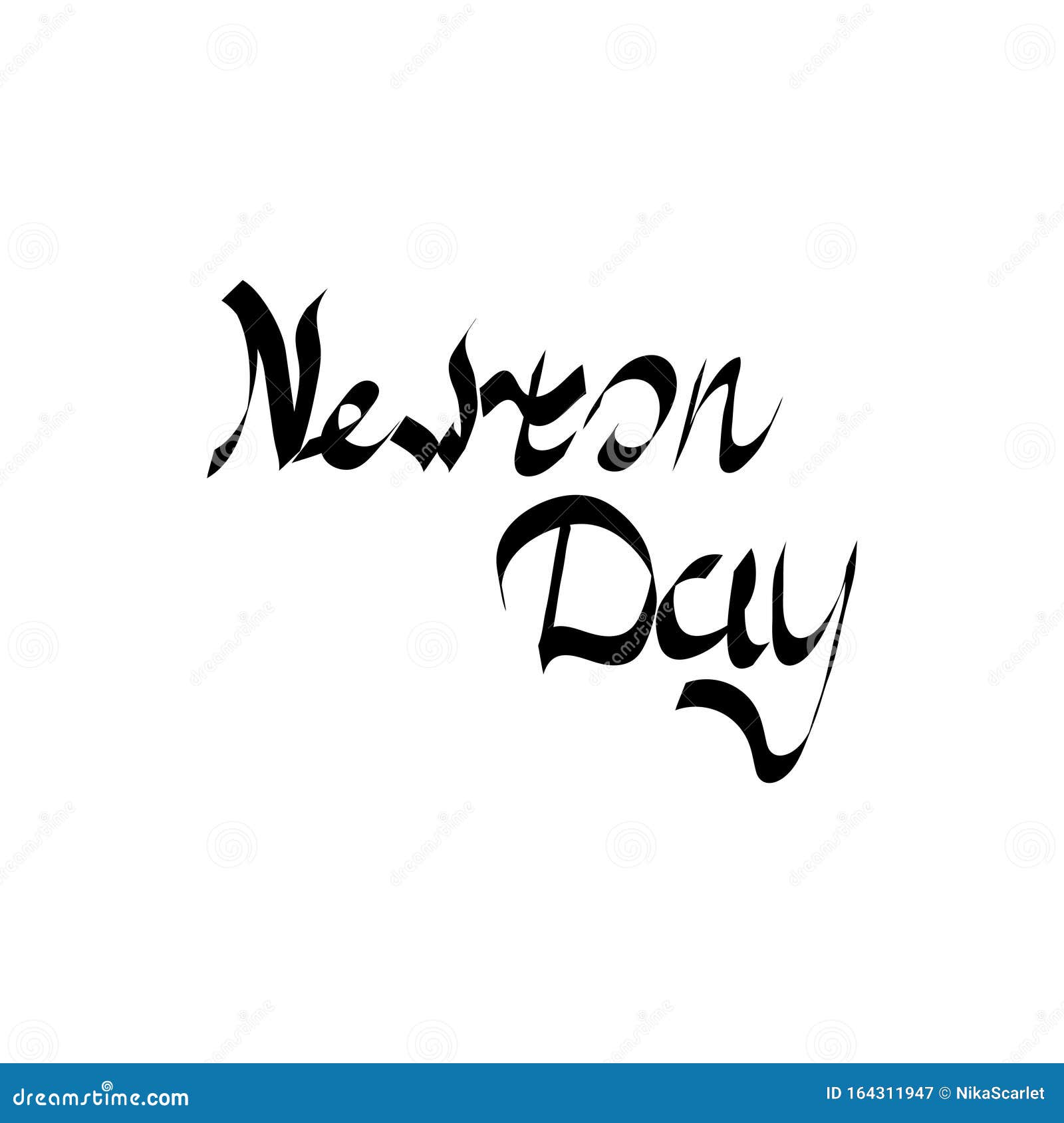 Newton day stock vector. Illustration of concept, handwritten - 164311947