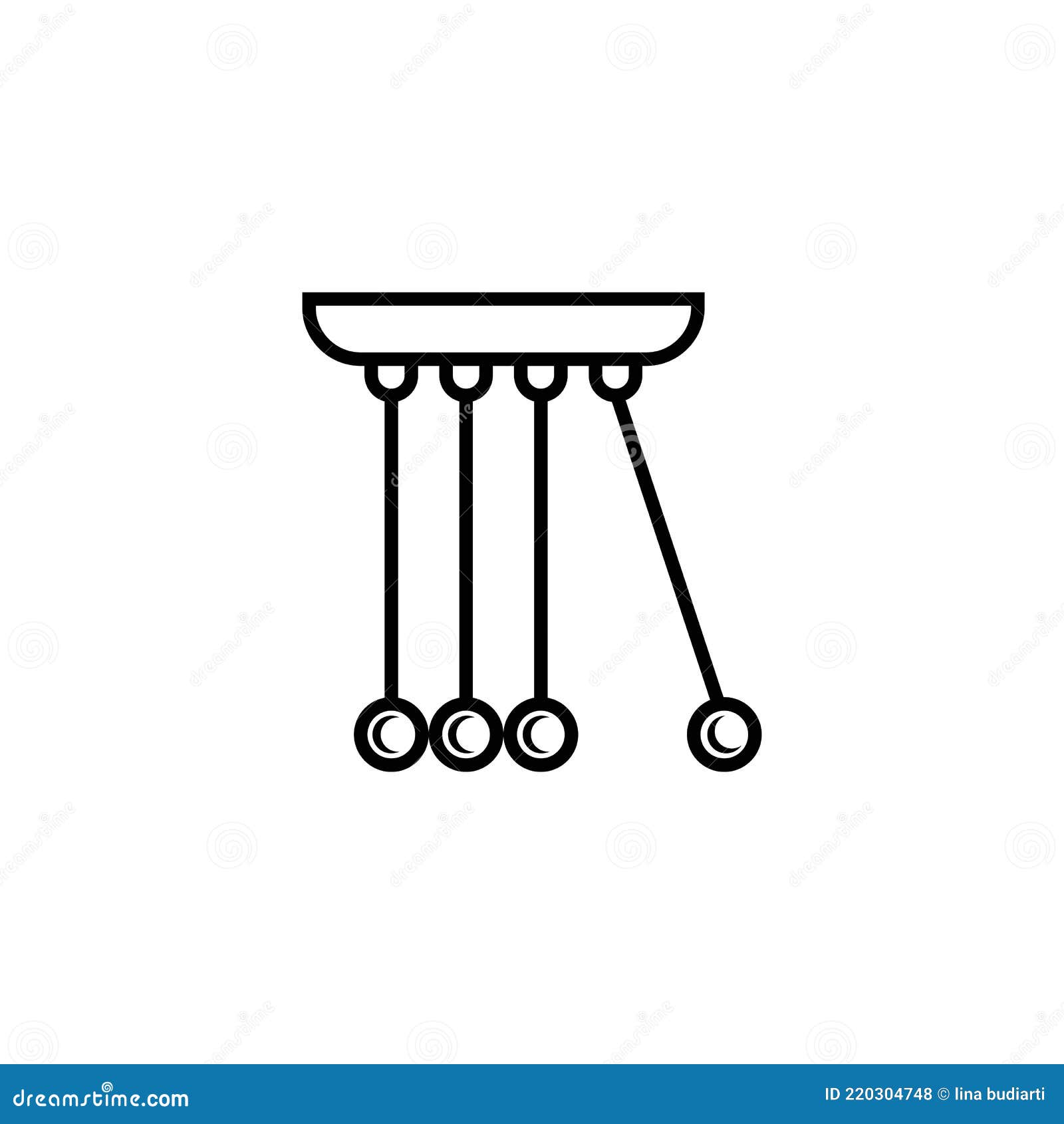 Newton icon stock vector. Illustration of science, background - 220304748