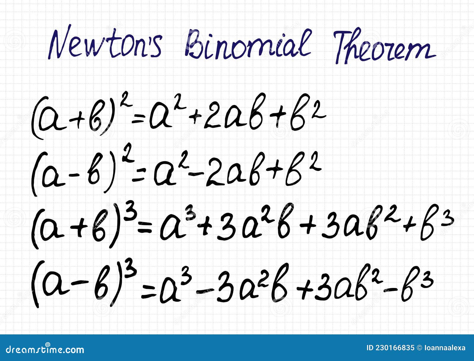 Newton`s Binomial Theorem for the Square and Cube of the Sum and ... Newton`s Binomial Theorem for the Square and Cube of the Sum and ...