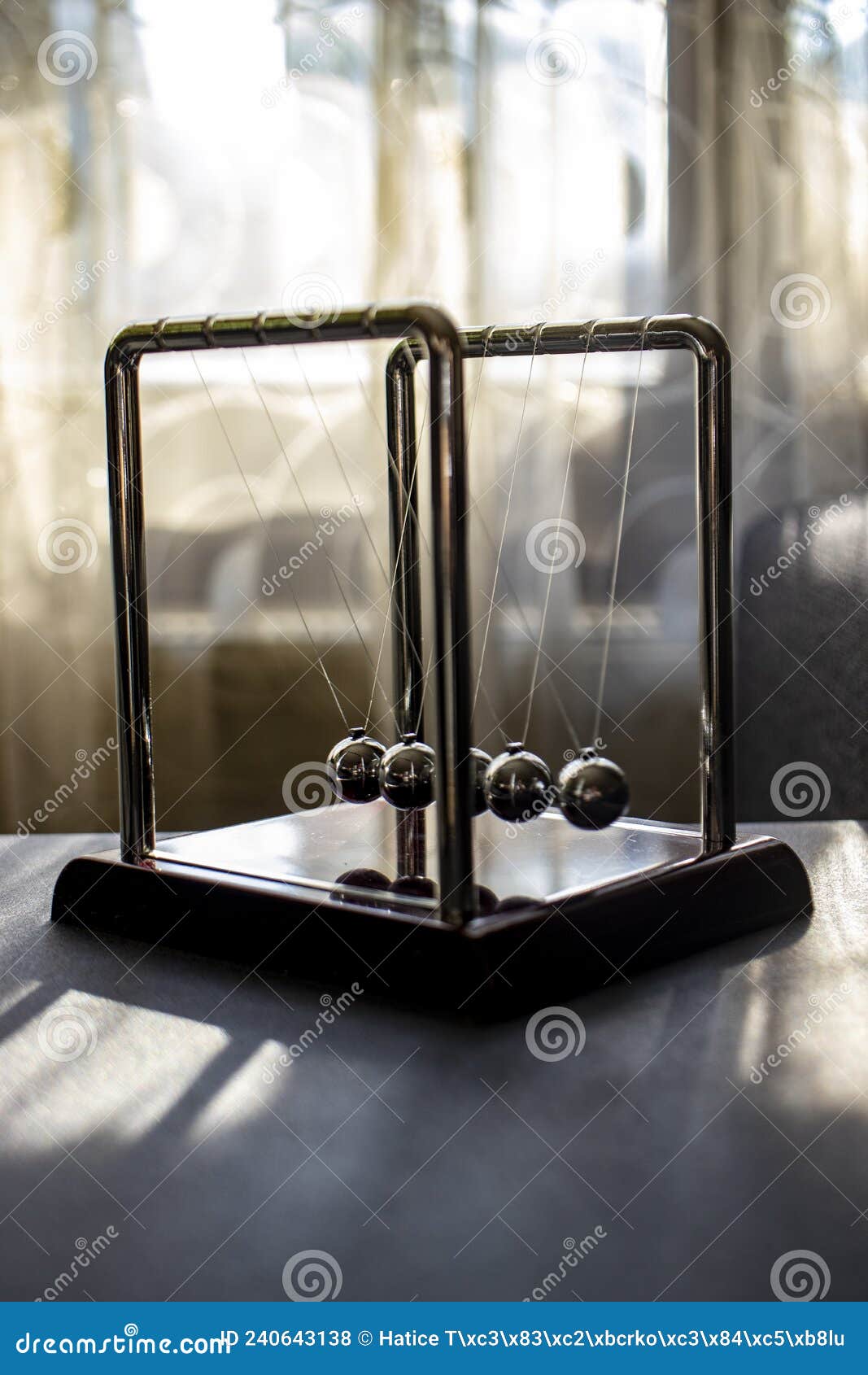 Newton`s Cradle, Pendulum. Pertaining To Physics Stock Photo - Image of ...