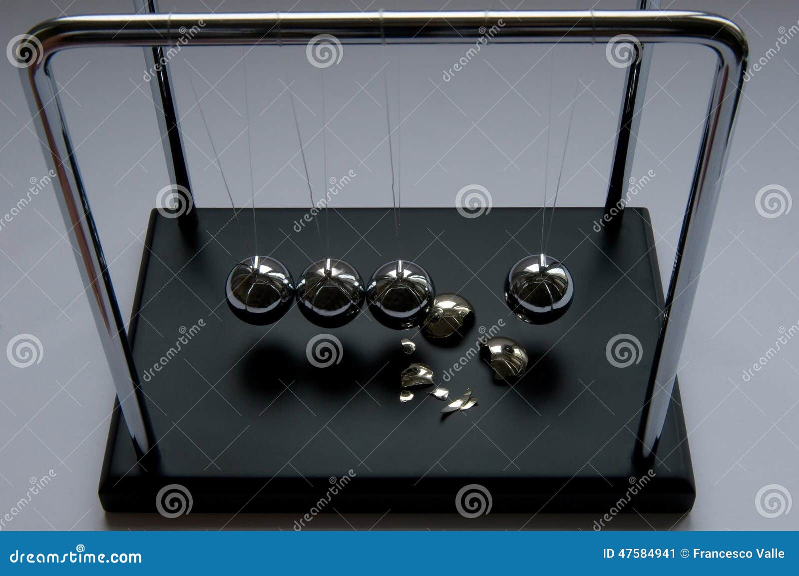 Newton s pendulum crash stock image. Image of metal, cradle - 47584941