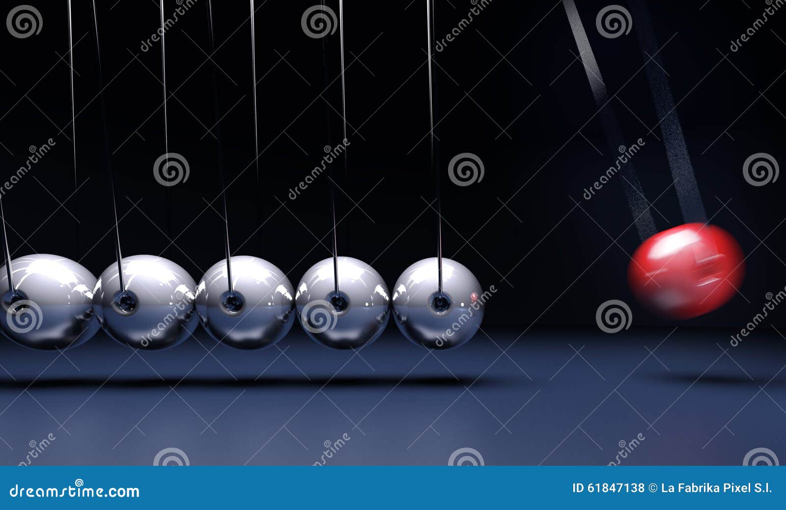 Newtons craddle stock photo. Image of chrome, motion - 61847138