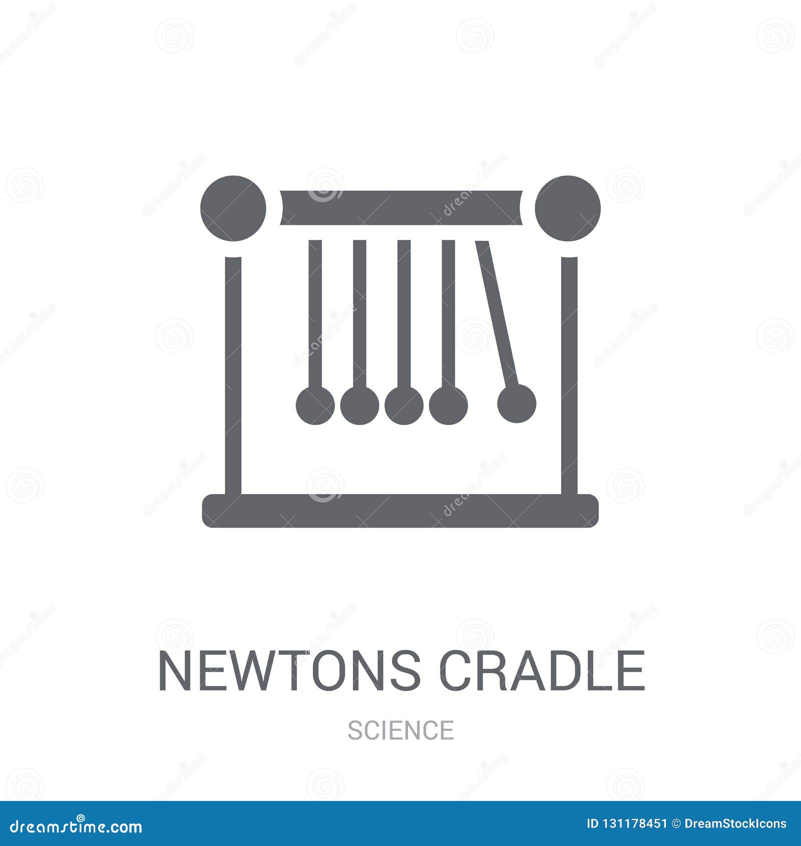 Newtons Cradle Icon. Trendy Newtons Cradle Logo Concept on White Stock ...