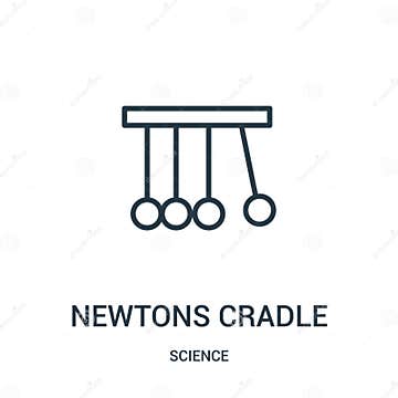 Newtons Cradle Icon Vector from Science Collection. Thin Line Newtons Cradle Outline Icon Vector ...
