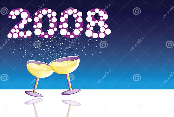 NewYear Blue stock illustration. Illustration of festive - 3802222
