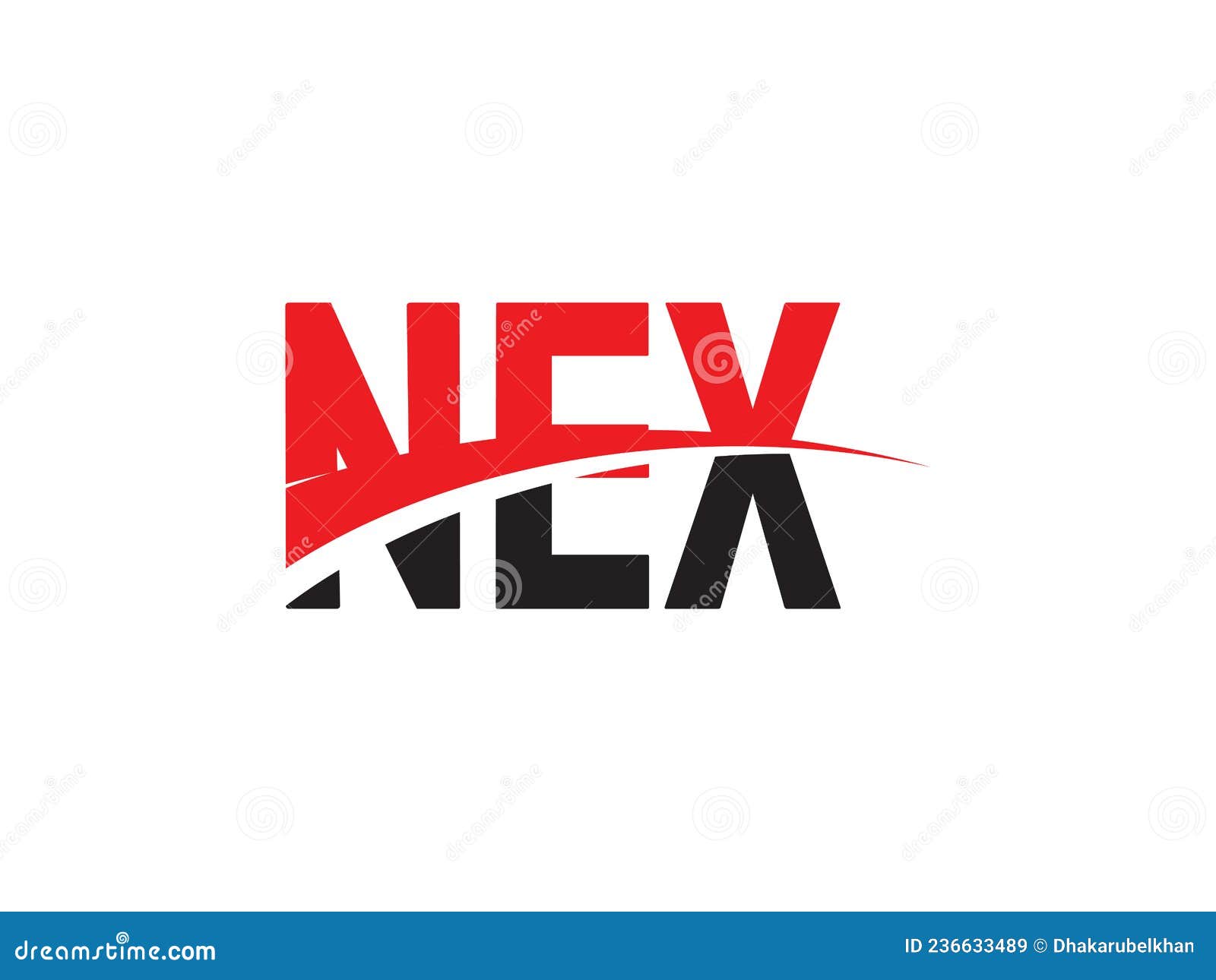 NEX Letter Initial Logo Design Vector Illustration Stock Vector ...