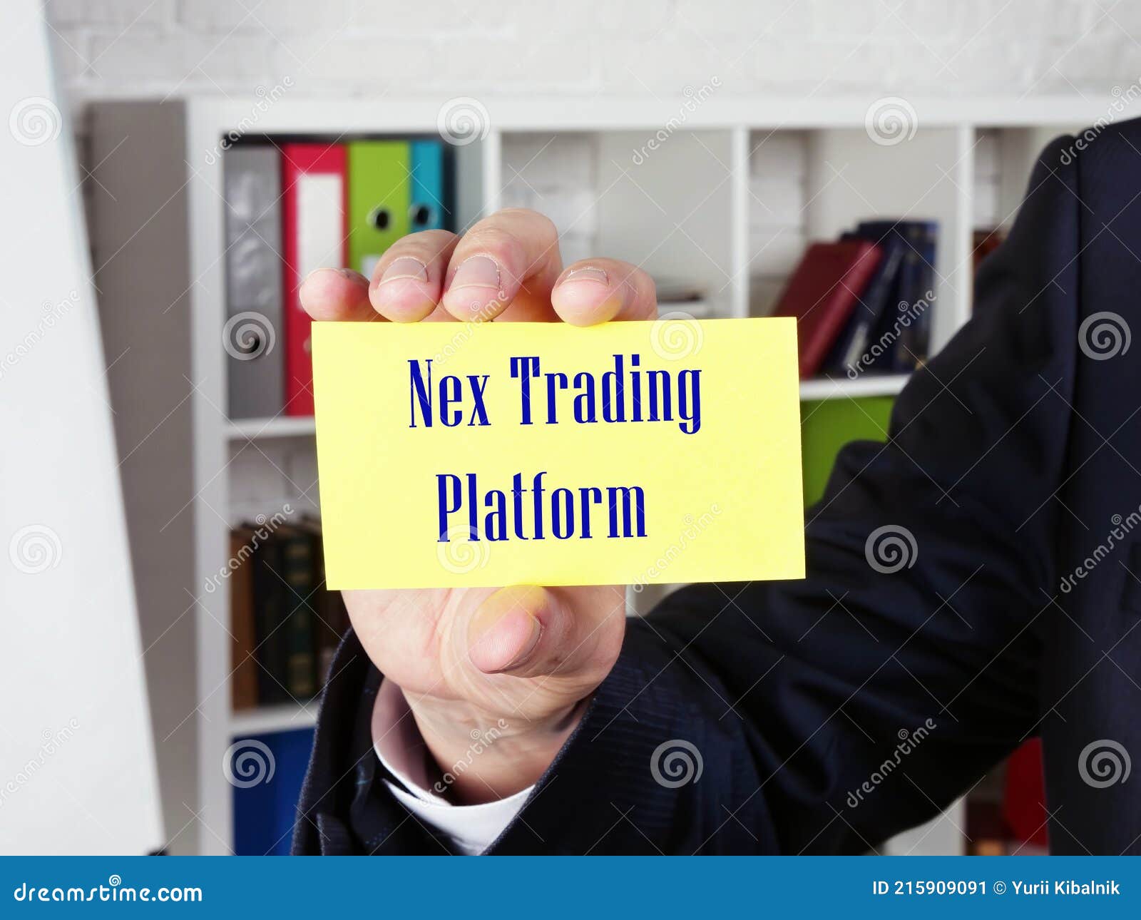 Nex Trading Platform Inscription on the Sheet Stock Image - Image of ...