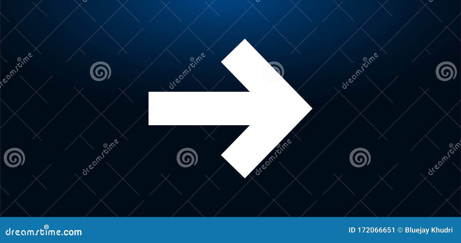 Next Arrow Icon Crystal Blue Banner Background Stock Illustration ...