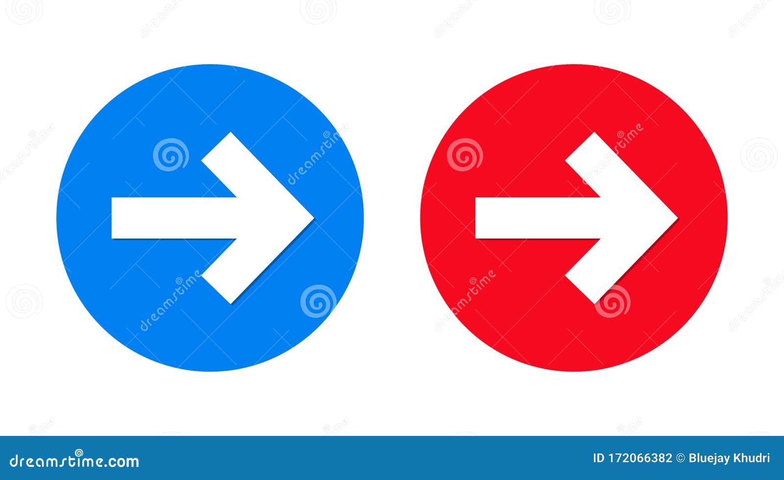 Next Arrow Icon Flat Trendy Round Button Set Stock Vector ...