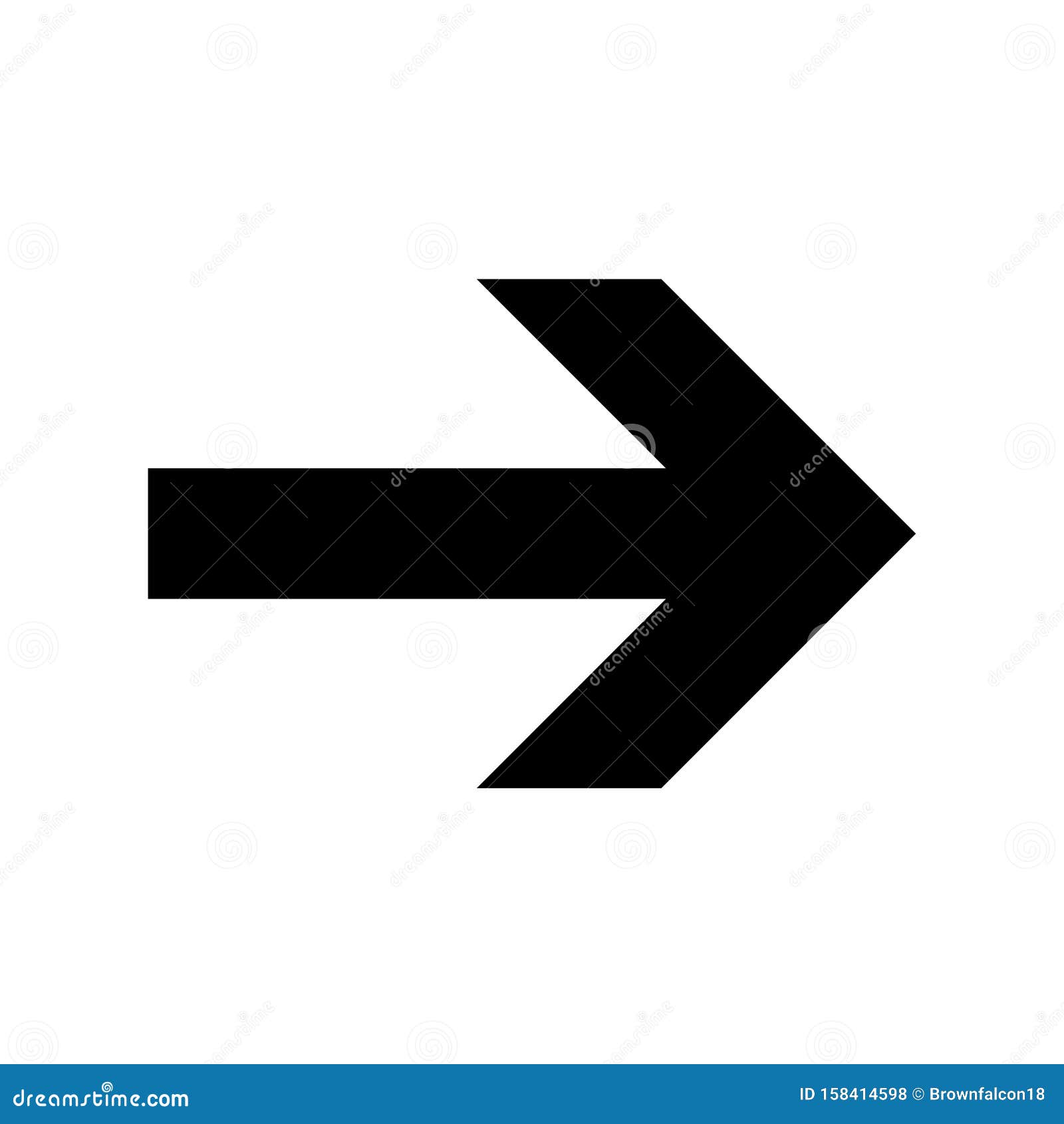 Next Arrow Icon Flat Vector Illustration Design Stock Vector ...