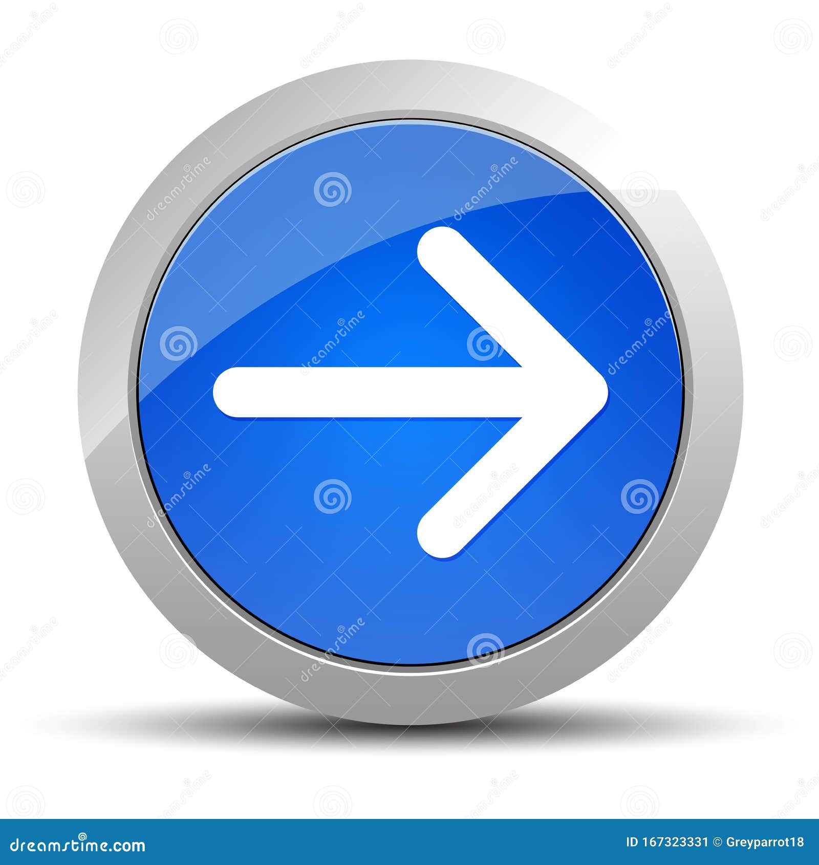 Next Arrow Icon Blue Round Button Illustration Stock Illustration ...