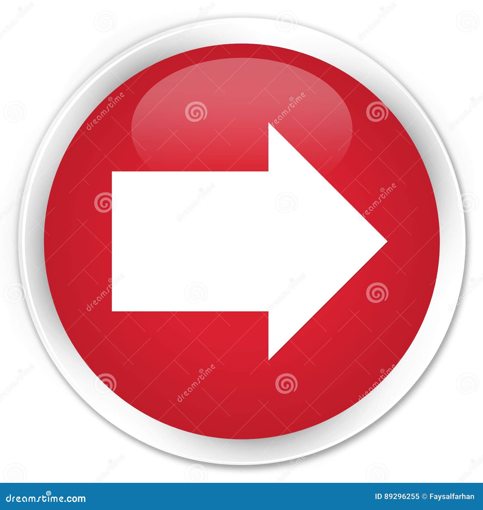 Next Arrow Icon Premium Red Round Button Stock Illustration ...