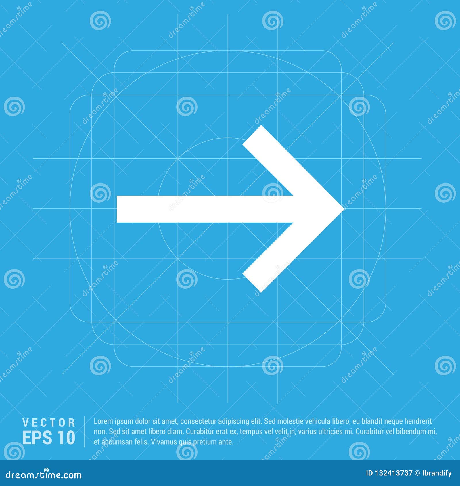 Next Arrow Icon stock vector. Illustration of collection - 132413737