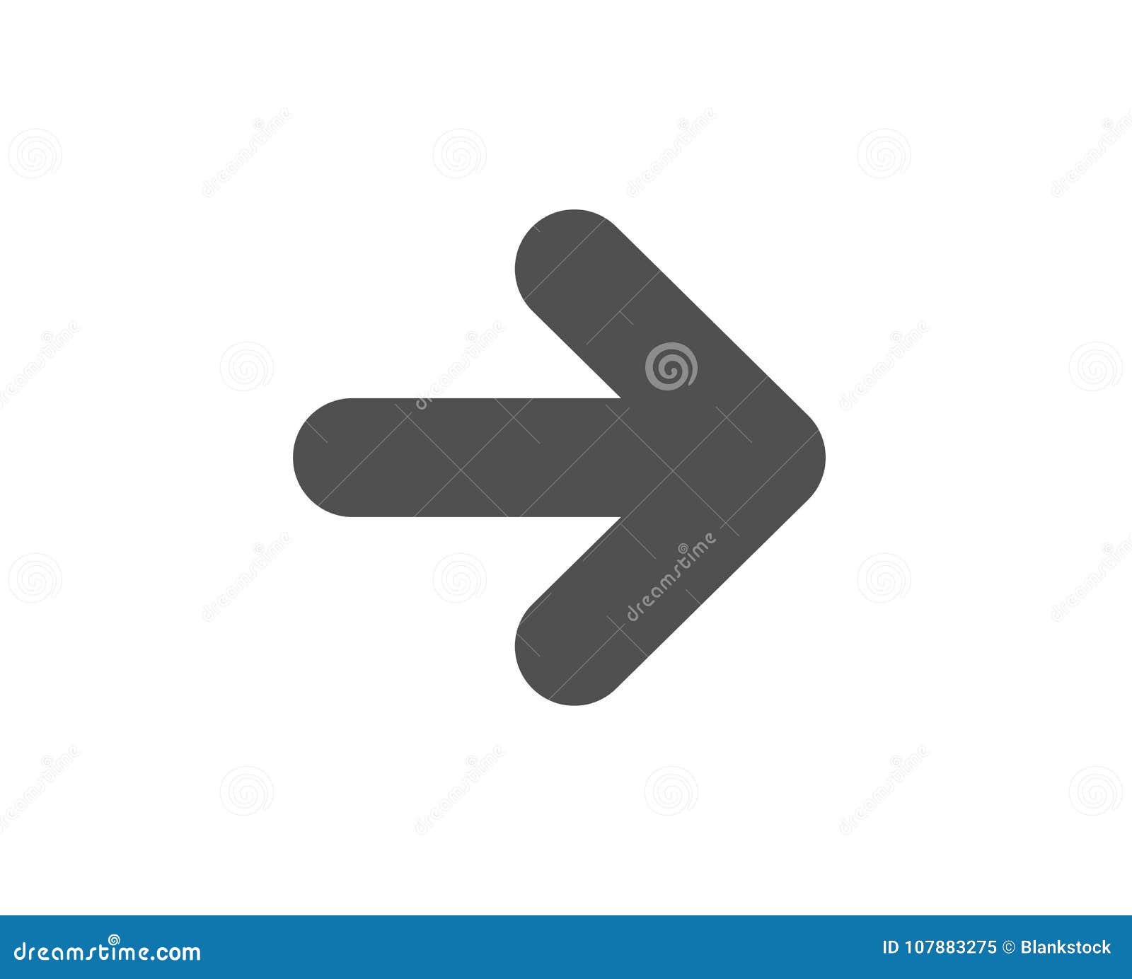 Next Arrow Simple Icon. Forward Arrowhead. Stock Vector - Illustration ...