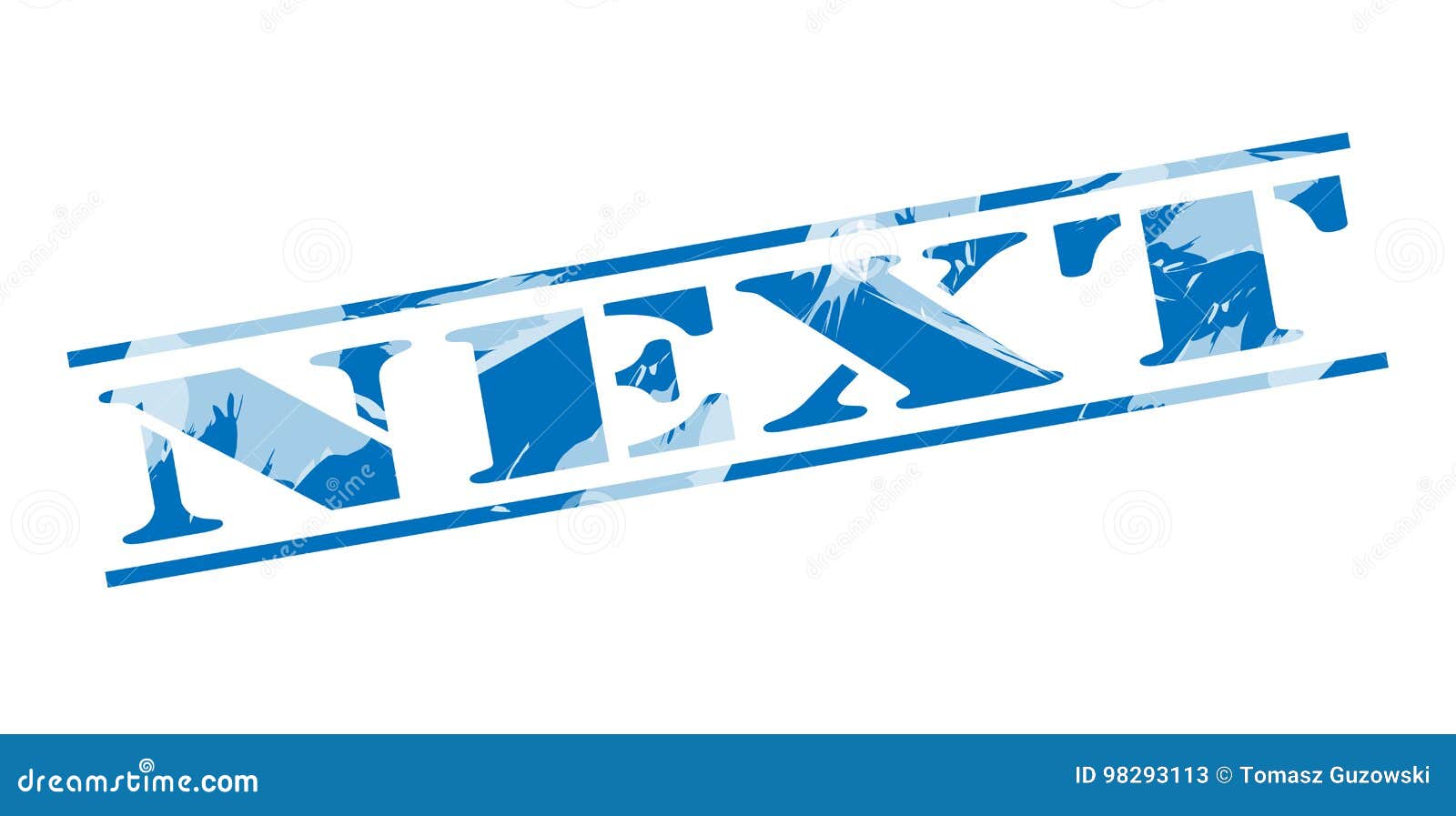 Next blue stamp stock illustration. Illustration of stamp - 98293113