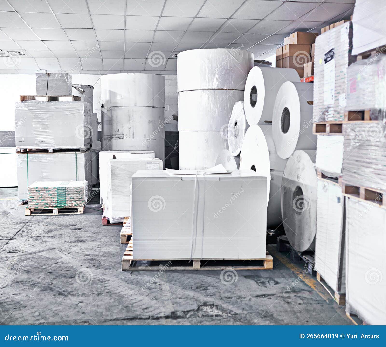 The Next Brochures are Waiting To Be Printed. the Inside of a Packaging ...