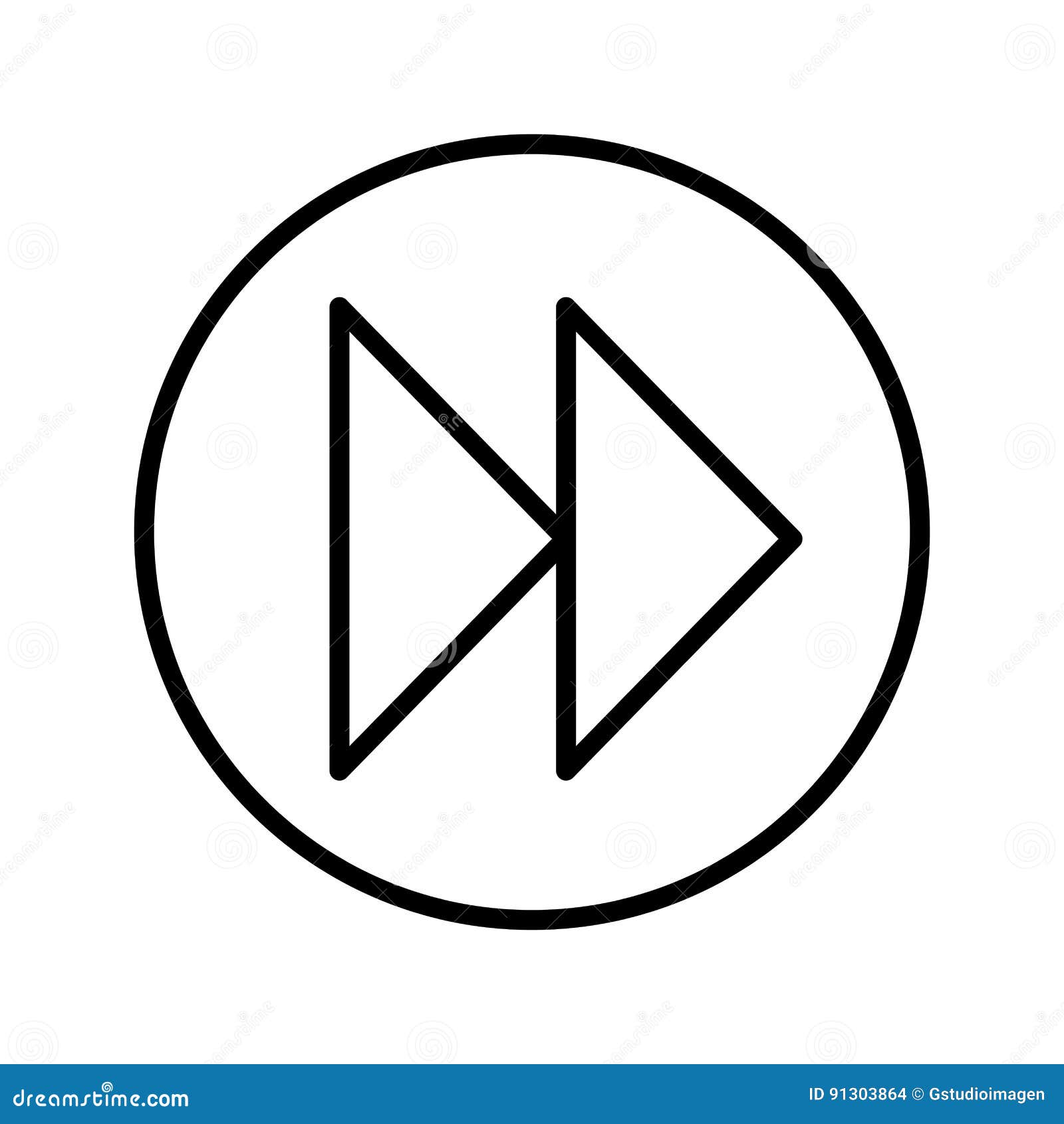 Next button media menu stock vector. Illustration of adjustment - 91303864