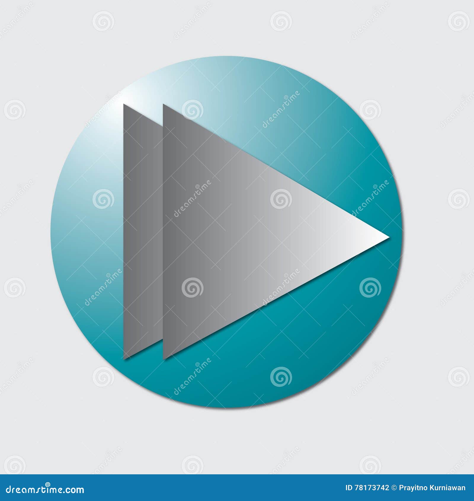 Next Button Right Arrow Icon Player Stock Vector - Illustration of ...