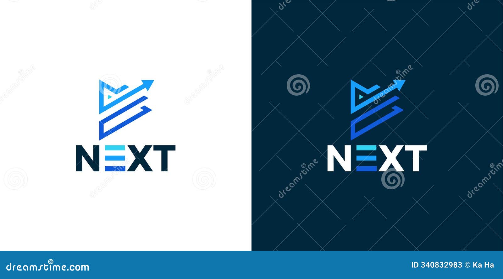 Simple Next Logo Design. Arrow Up Diagram Accounting Financial Growth ...