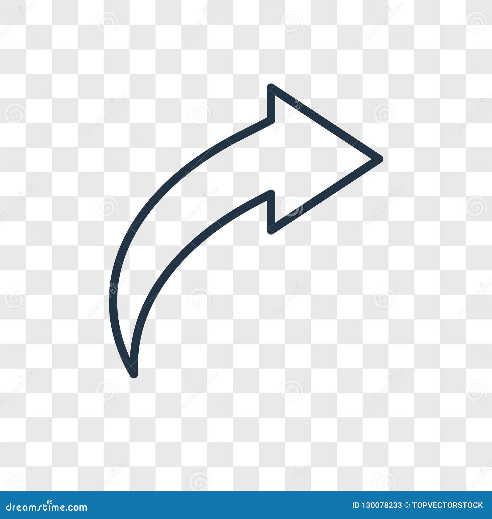 Next Concept Vector Linear Icon Isolated on Transparent Background ...