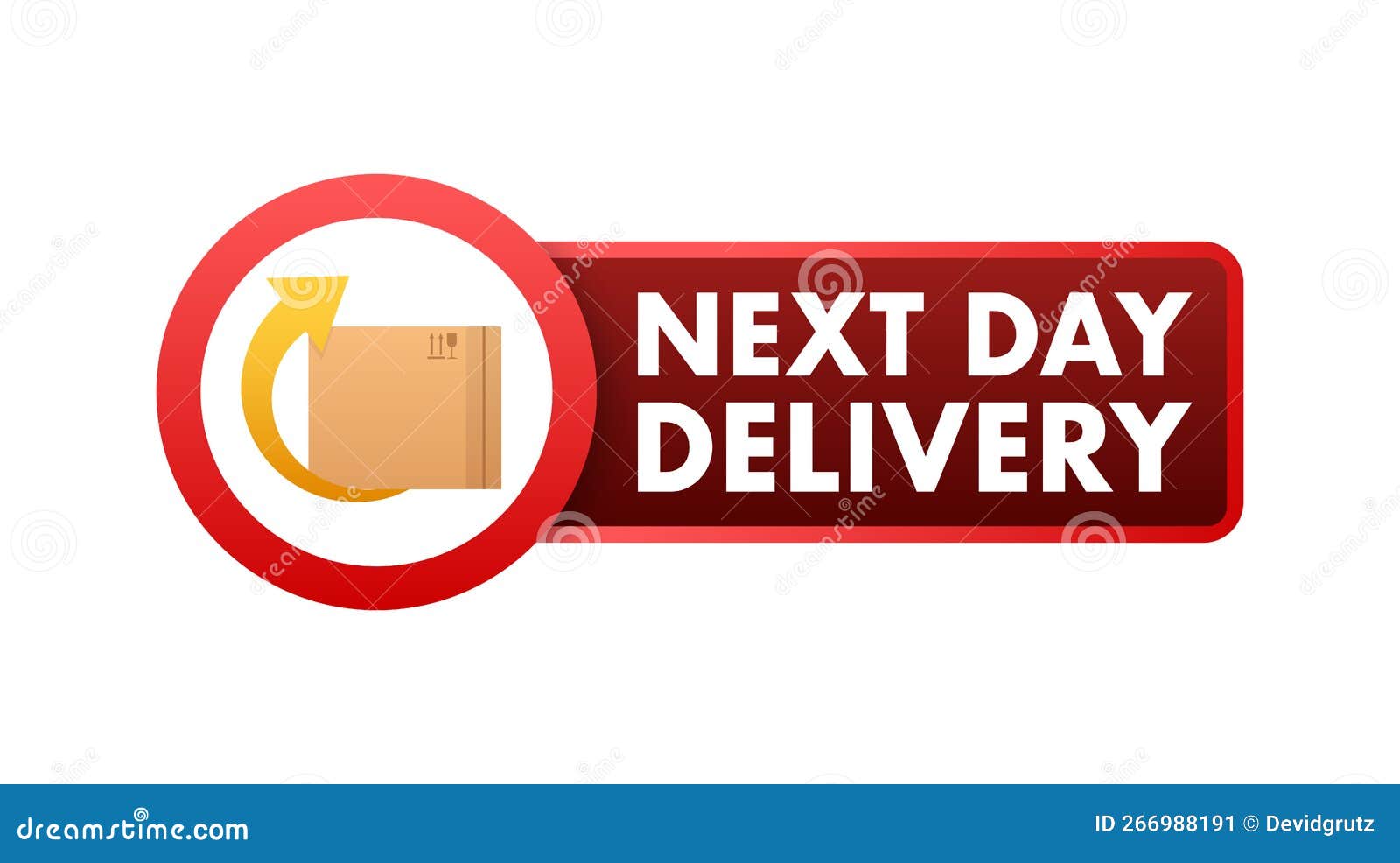 Next Day Delivery Sign, Label. Vector Stock Illustration Stock Vector ...