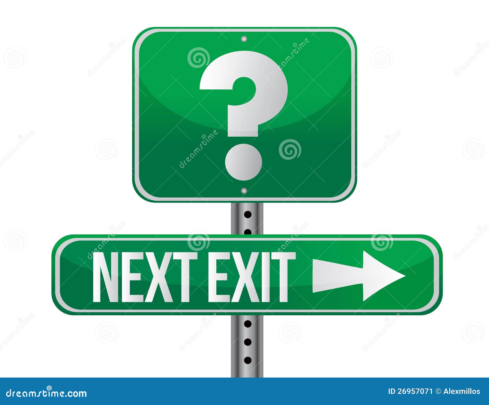 Next Exit with Question Mark Illustration Design Stock Illustration ... Next Exit with Question Mark Illustration Design Stock Illustration ...