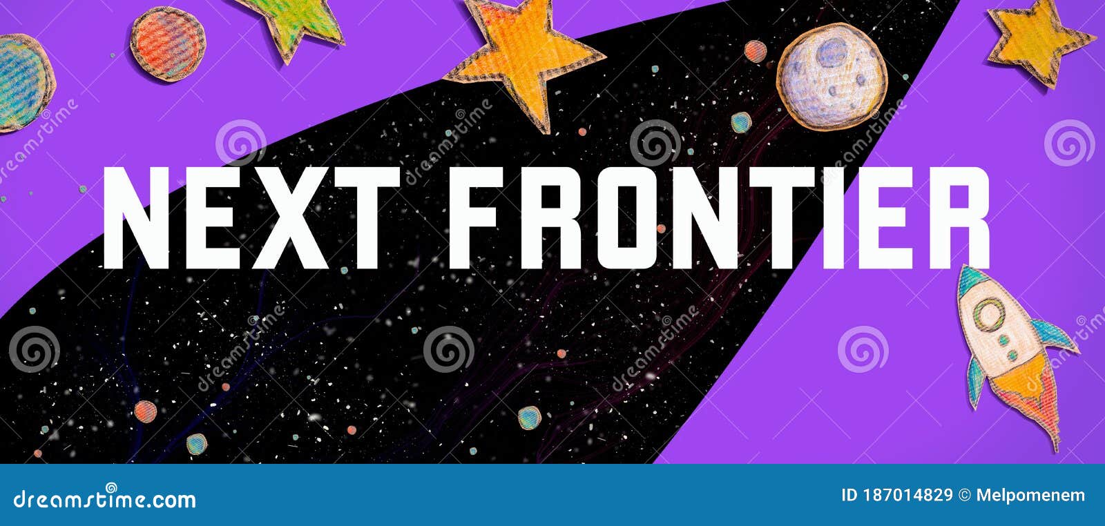 Frontier Theme With A Space Background Royalty-Free Stock Photo ...